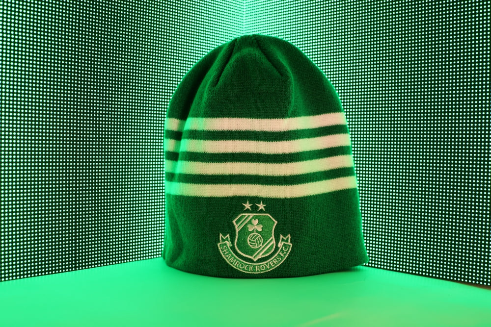 Green & White Skull Beanie – Shamrock Rovers FC